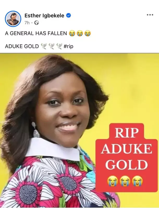 News -- Popular Gospel Singer, Aduke Gold, is dead • 8 Facts about ...